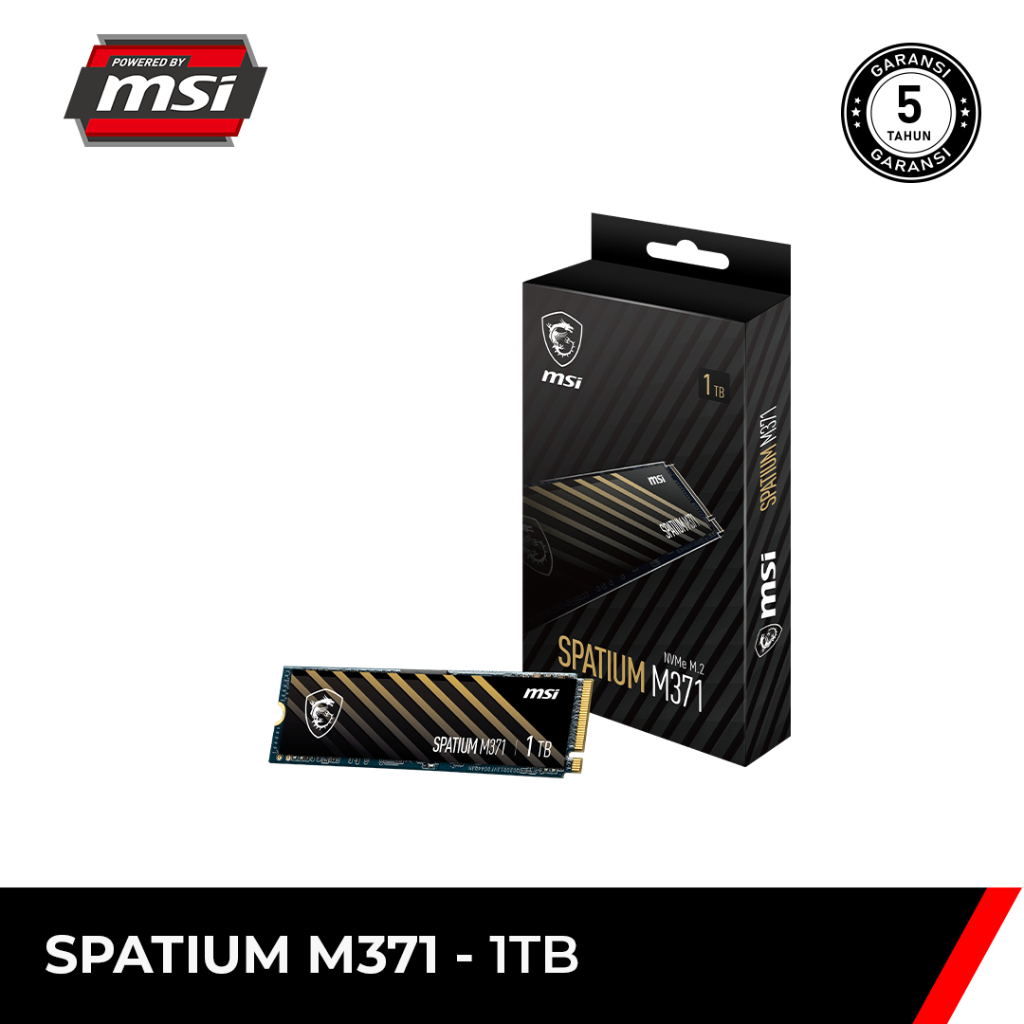 Jual MSI SSD Spatium M371 1TB PCIe 3.0 NVMe M.2 | Shopee Indonesia