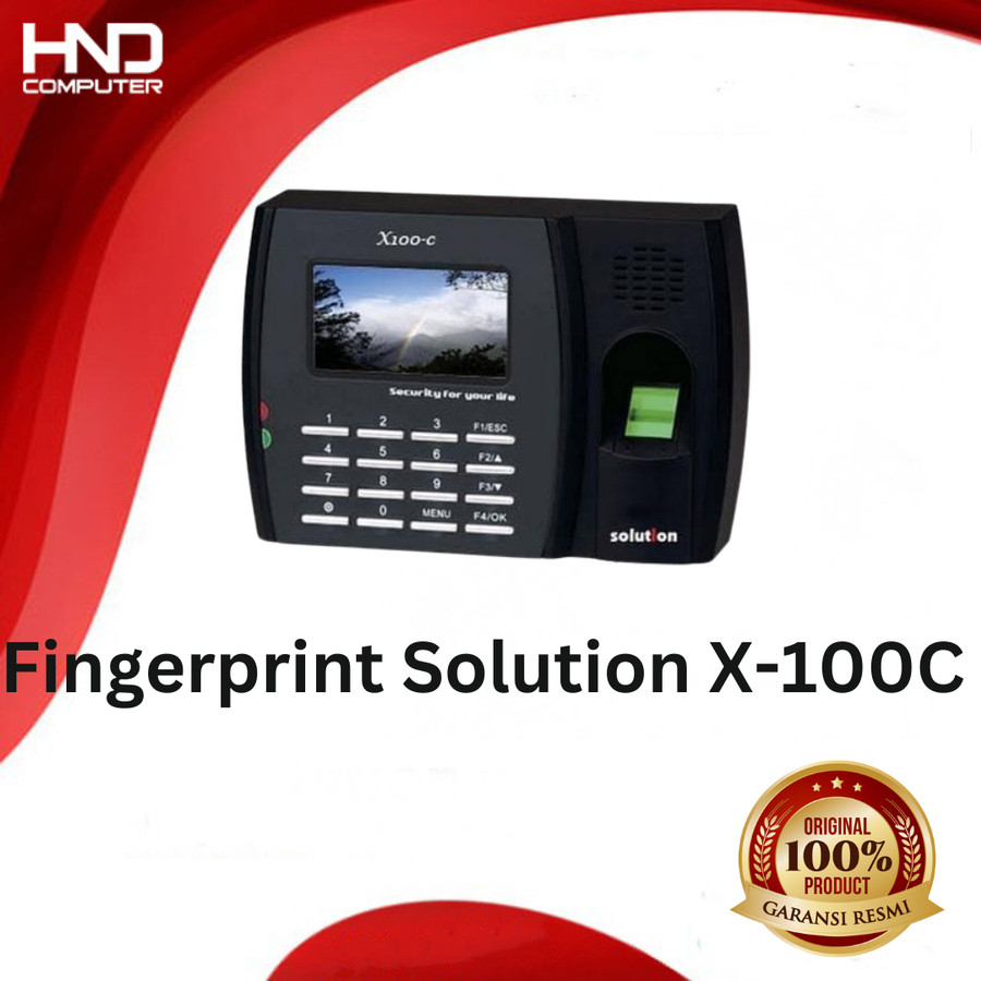 Jual Mesin Absensi Fingerprint Solution X100C - Support ADMS | Shopee ...