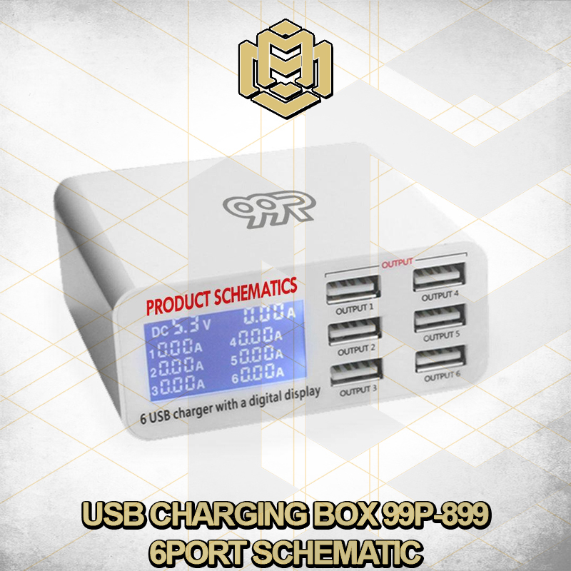 Jual Terlaris Usb Schematic 6 Port 99P-899 / Adaptor Smart Charger 99P ...