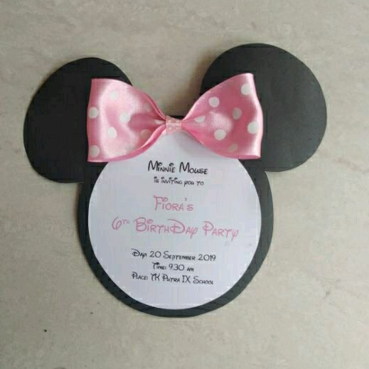 Jual Undangan Ulang Tahun Anak - Minnie Mouse | Shopee Indonesia