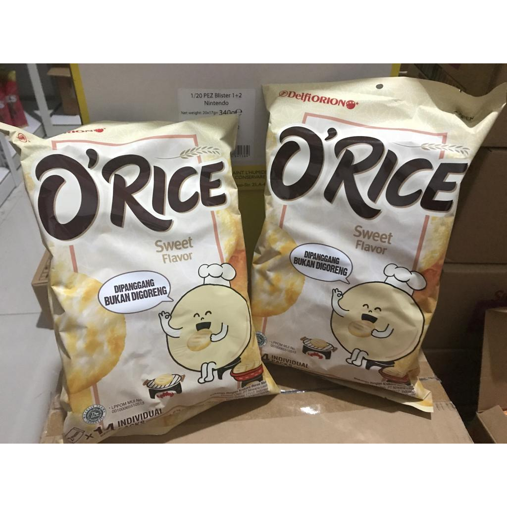 Jual DELFI ORION K'RICE CHEESE POTATO / SEAWEED / SWEET ORI CRACKERS ...