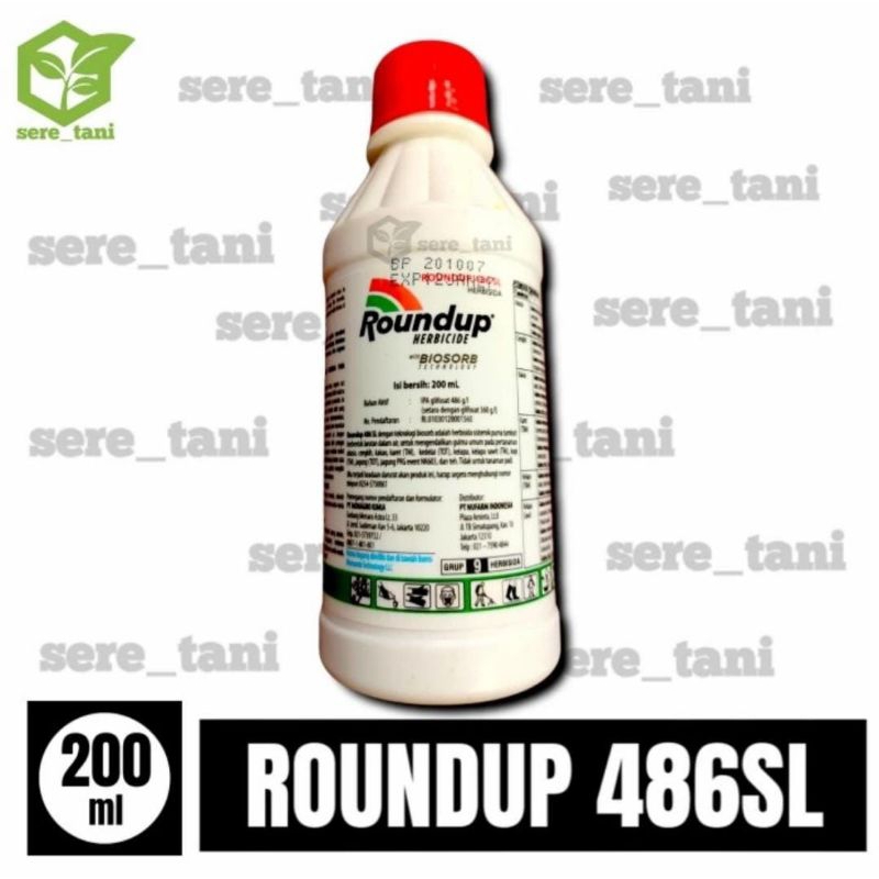 Jual Herbisida ROUNDUP Racun rumput dan gulma 486SL Biosorb Kemasan 200 ...