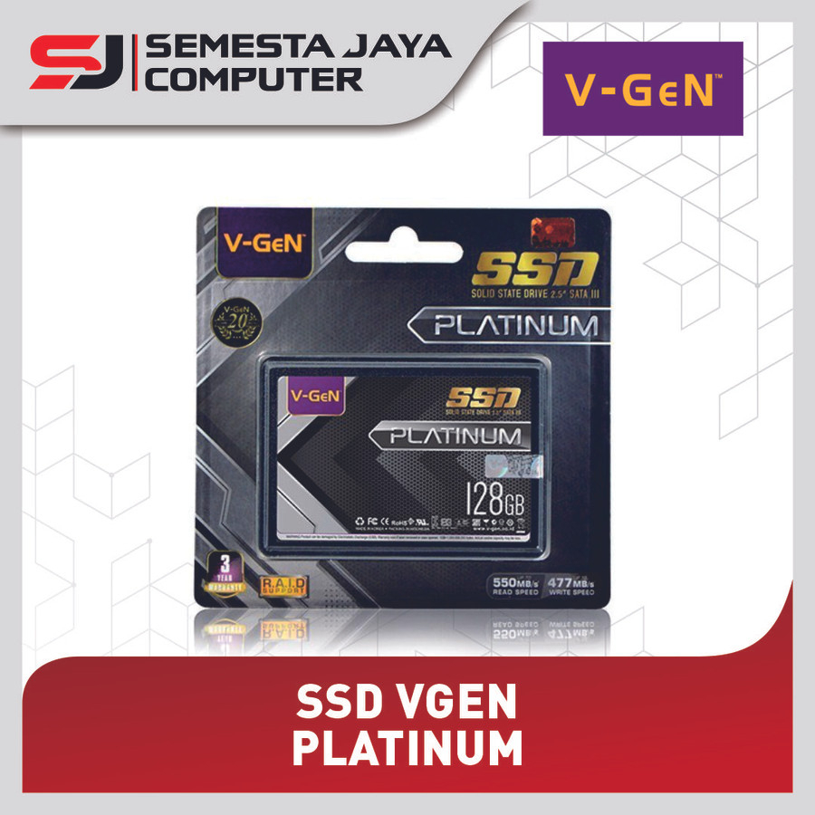 Jual SSD VGeN PLATINUM 128GB|256GB|512GB/1TB/2TB SATA 3 SSD SATA III V ...