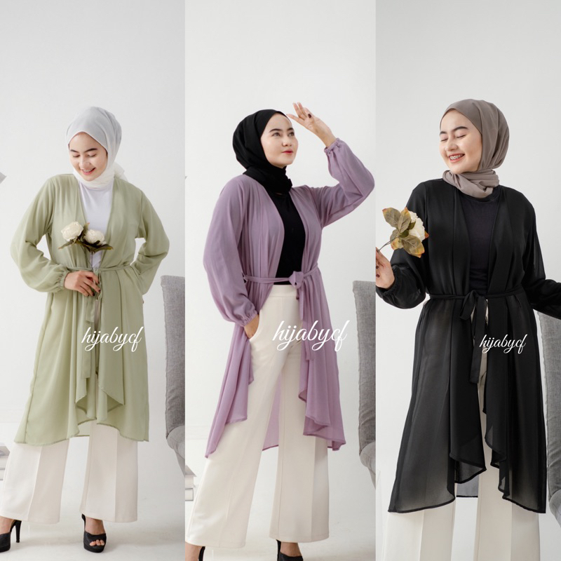 Jual OUTER // NALA LONG OUTER // OUTER PANJANG FREE TALI // OUTER ...