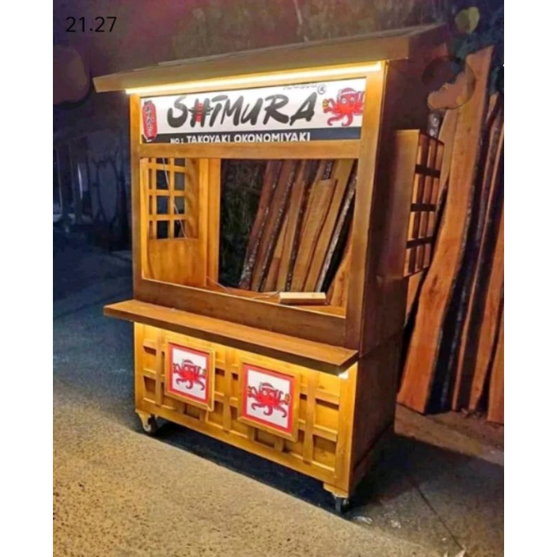 Jual gerobak dimsum gerobak model Jepang gerobak kekinian modern ...