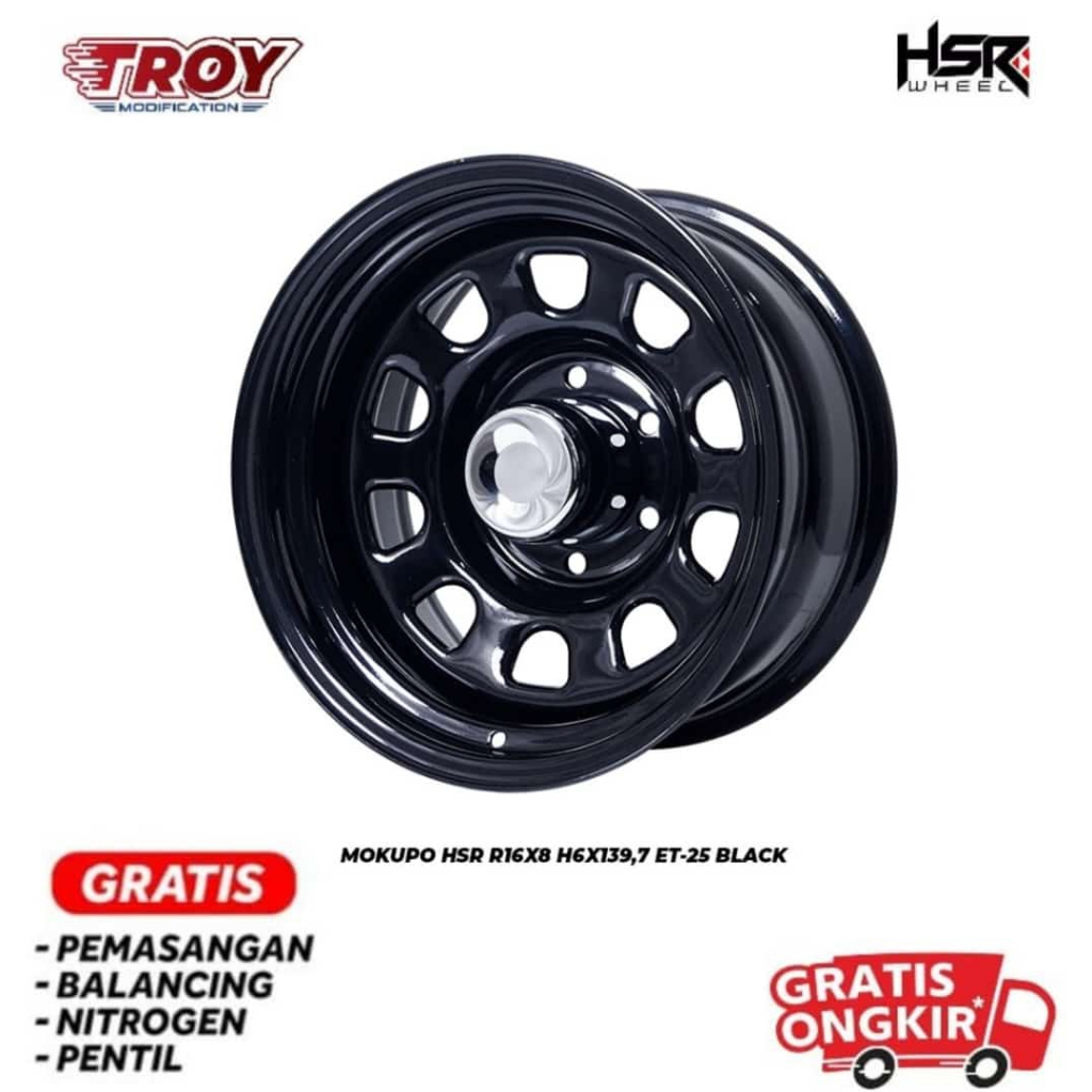 Jual Velg Ring 16 HSR MOKUPO Kaleng Baut 6 Everest,L200,Strada,Triton ...
