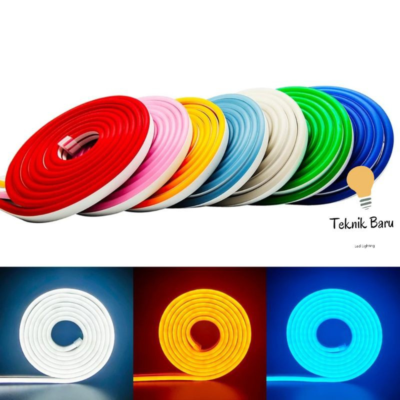Jual Lampu Neon Flex LED 12V 5m Diy1 2 3 4 5 meter Flexible Led Strip ...