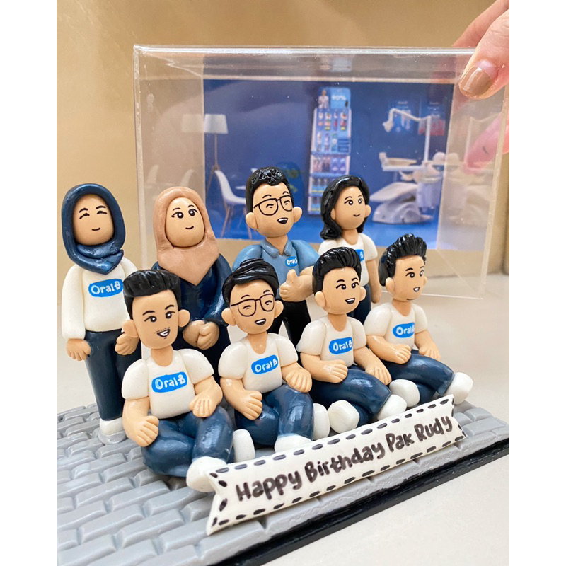 Jual custom clay in acrylic box (jumbo) ukuran 15x10x10. cocok untuk ...