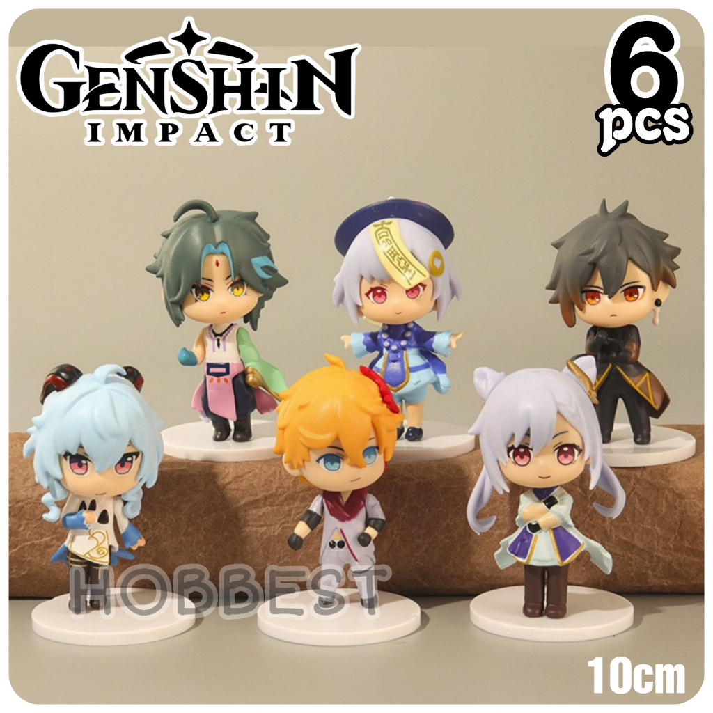 Jual Action Figure GENSHIN IMPACT isi 6 pcs - Miniatur Topper Kue ...
