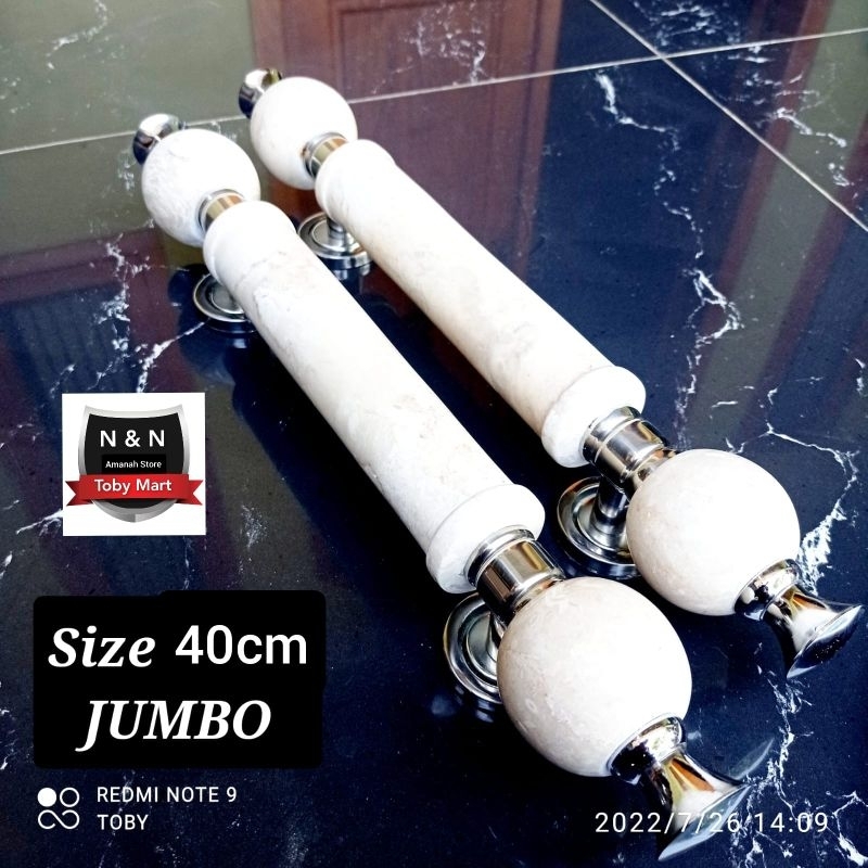Jual Gagang pintu 40cm MARMER JUMBO / Handle pintu rumah jumbo marmer ...