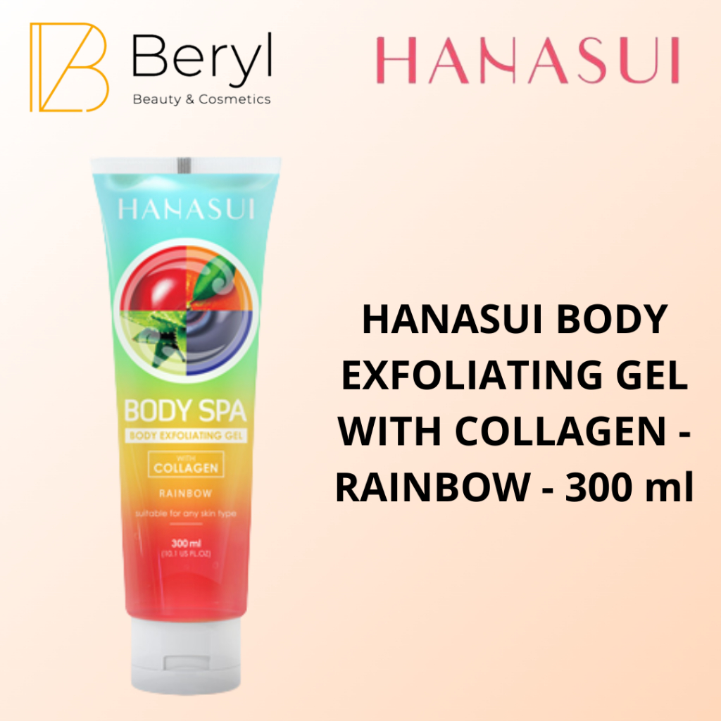 Jual HANASUI BODY EXFOLIATING GEL WITH COLLAGEN - RAINBOW - 300 ml ...