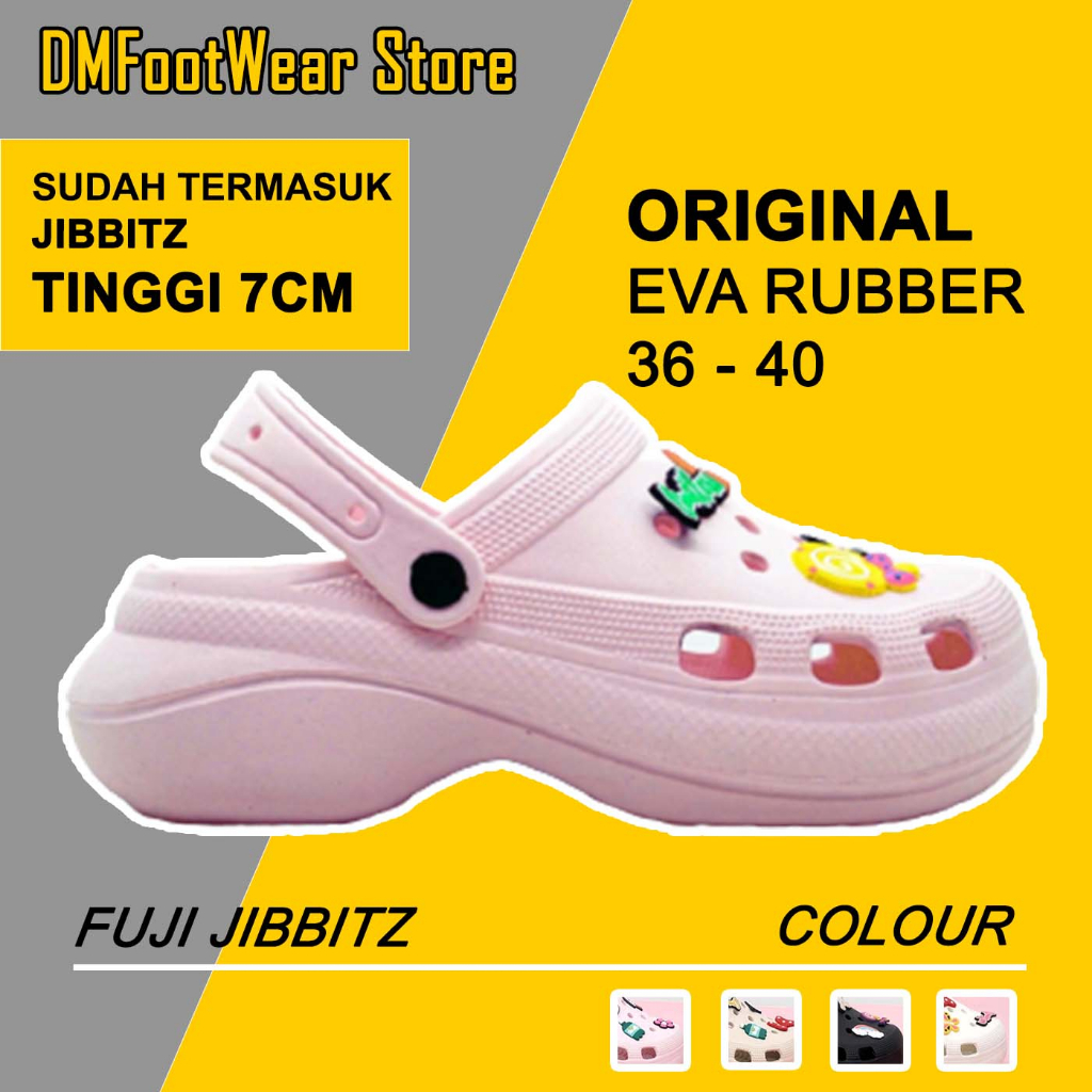 Jual Sandal Fuji JIBBITZ Kodok Wanita Dewasa Jelly Viral Kekinian ...