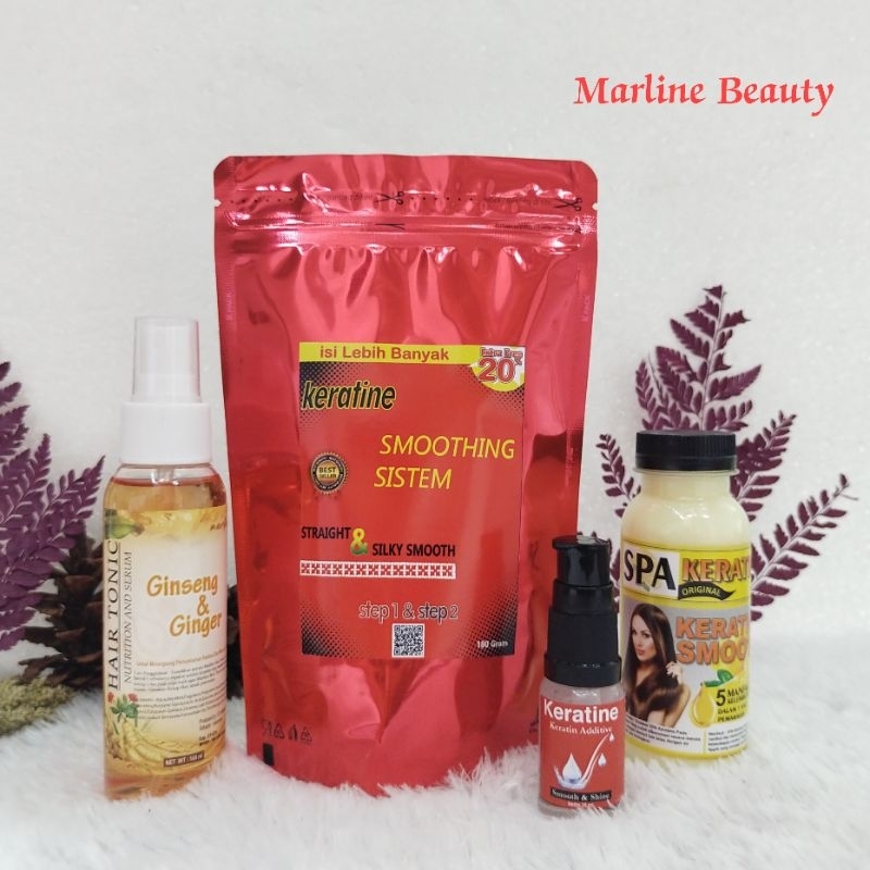 Jual Keratine Smoothing Sistem Pelurus Dan Pelembut Rambut Step 1 ...