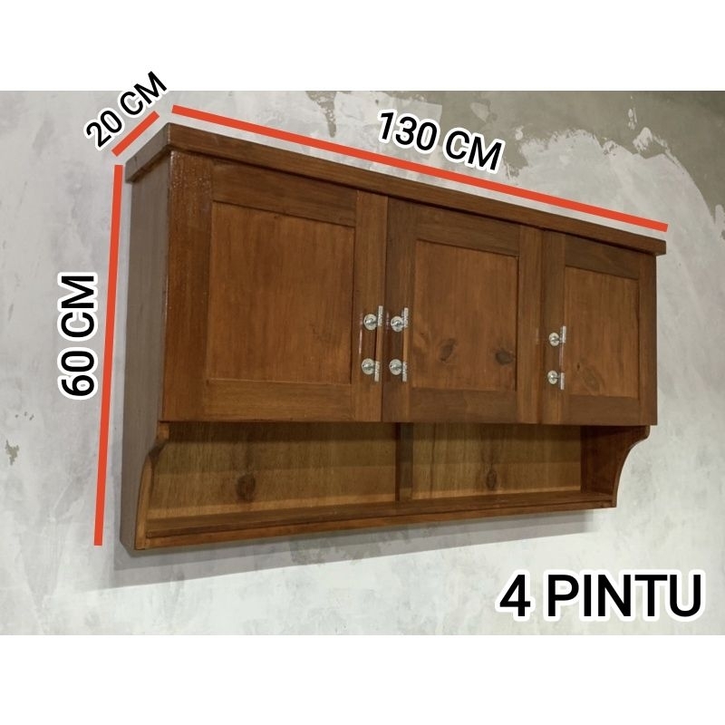 Jual (READY) KITCHEN SET ATAS KAYU MAHONI ASLI / RAK DAPUR PANJANG ...