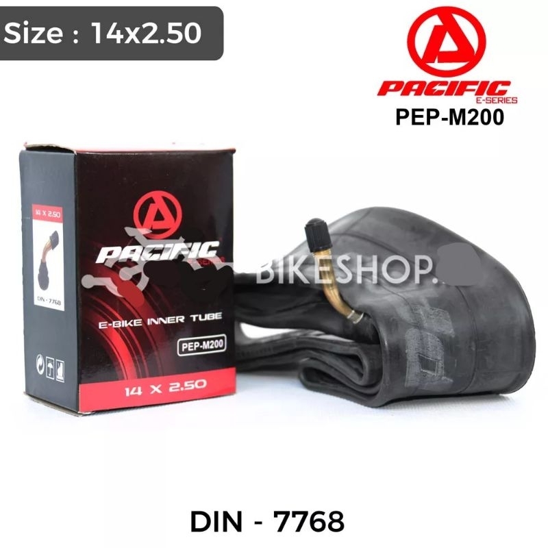 Jual BAN DALAM SEPEDA LISTRIK 14 X 2.50 PACIFIC PENTIL BENGKOK ELECTRIC SELIS E-BIKE UWINFLY PEP ...