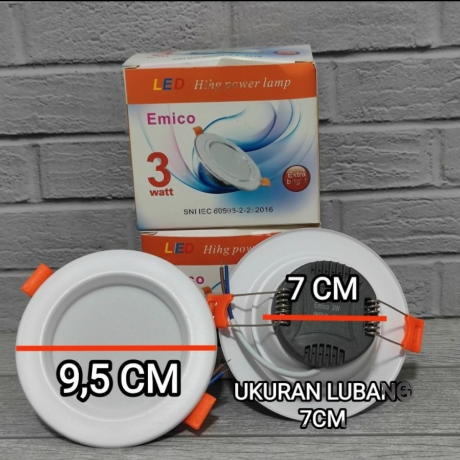 Jual LAMPU DOWNLIGHT LED 3W 3 WATT / LAMPU LED TANAM PLAFON 3W 3 WATT ...