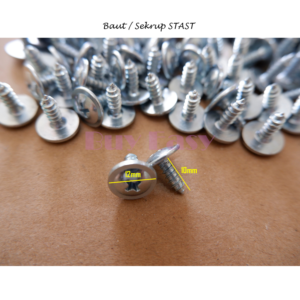 Jual Baut / Sekrup Stainless Steel diameter topi 12mm, panjang 12mm ...