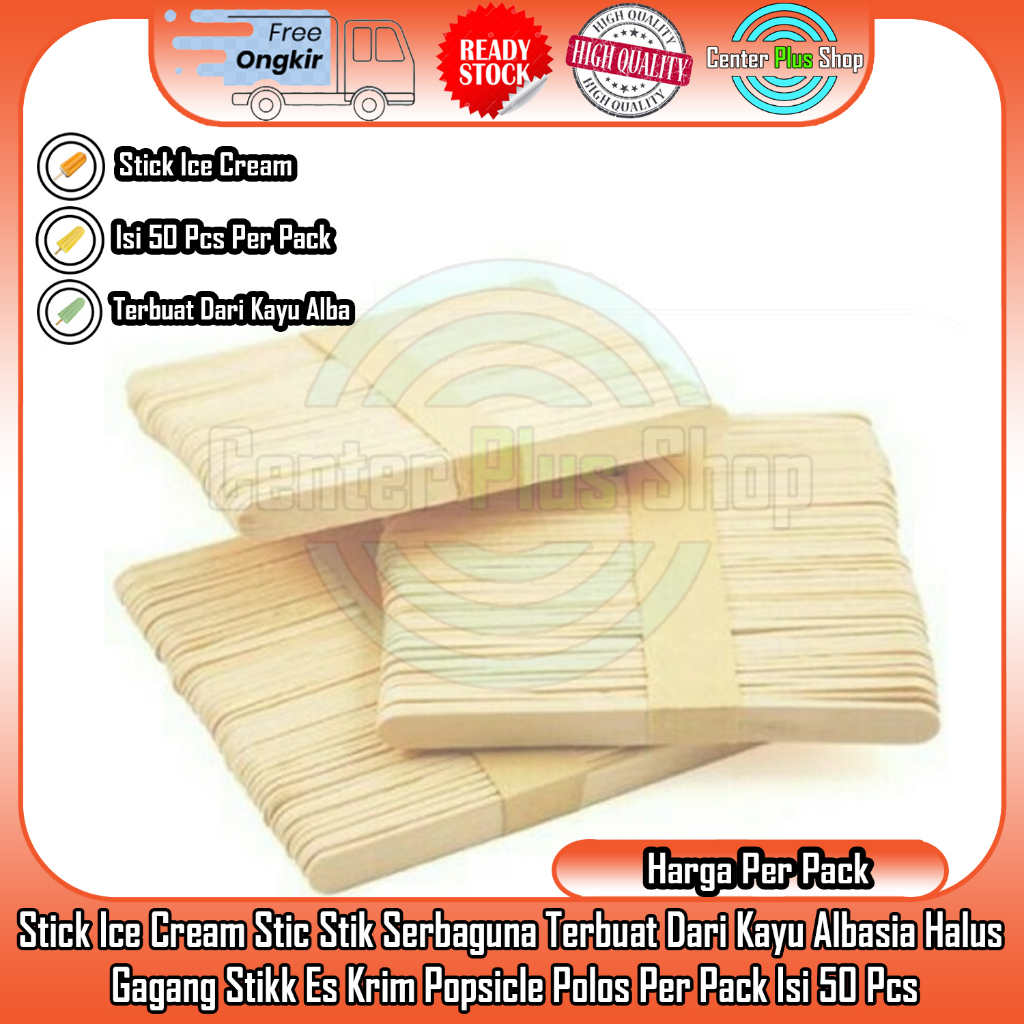 Jual Stick Ice Cream Stic Stik Serbaguna Terbuat Dari Kayu Albasia ...