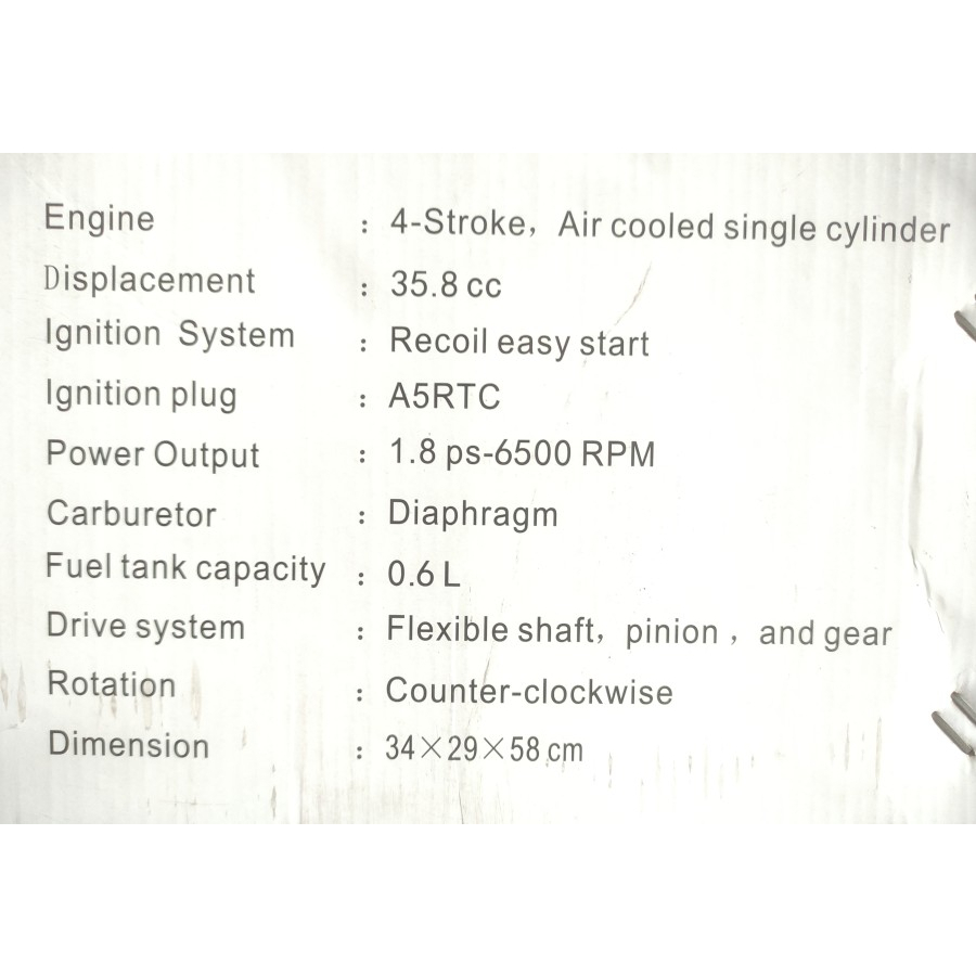 Jual Mesin Potong Rumput Gendong Brush Cutter Miura Mtech-140 F 4 tak ...