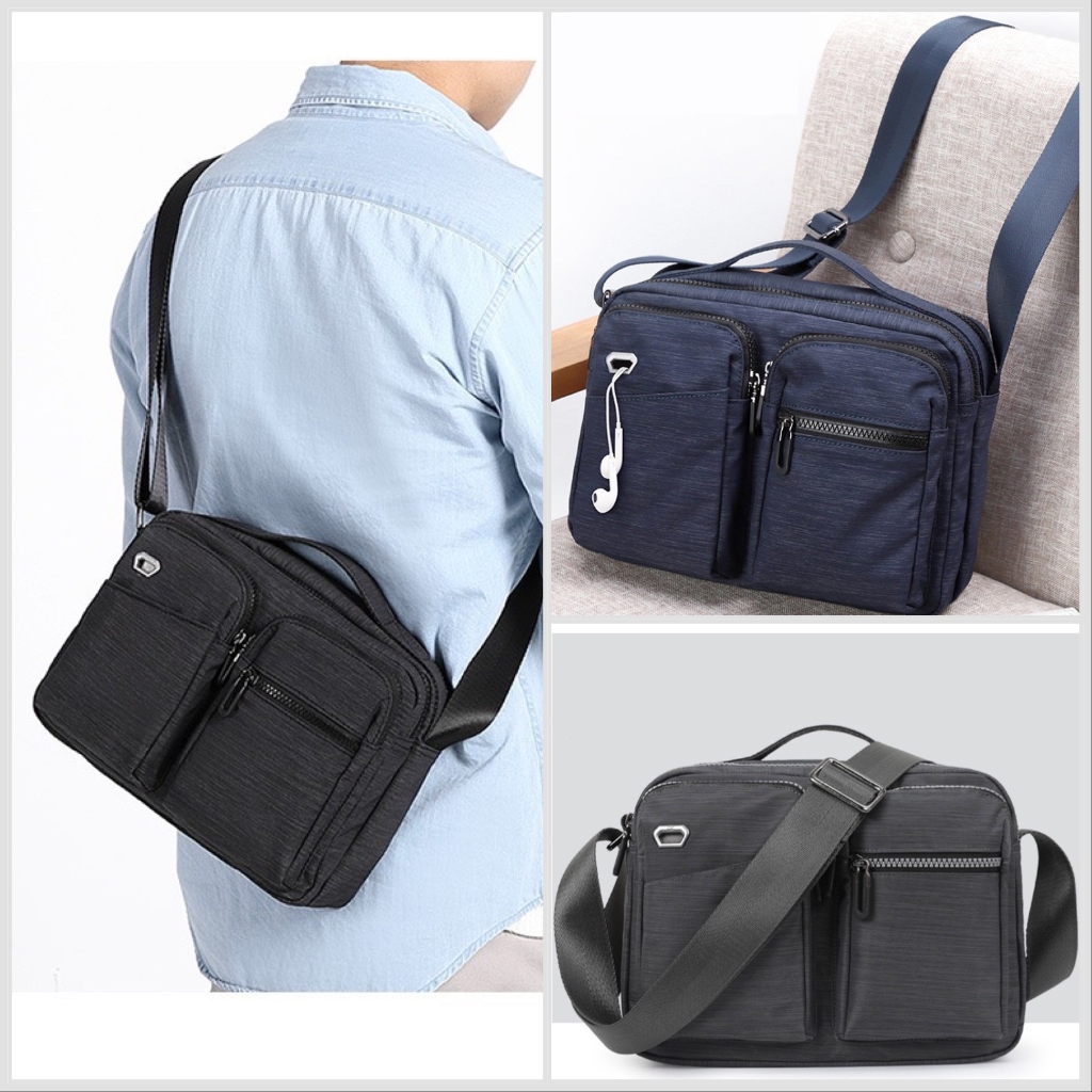 Jual TAS SLEMPANG PRIA waterproof import Sling Bag Kantor Selempang ...