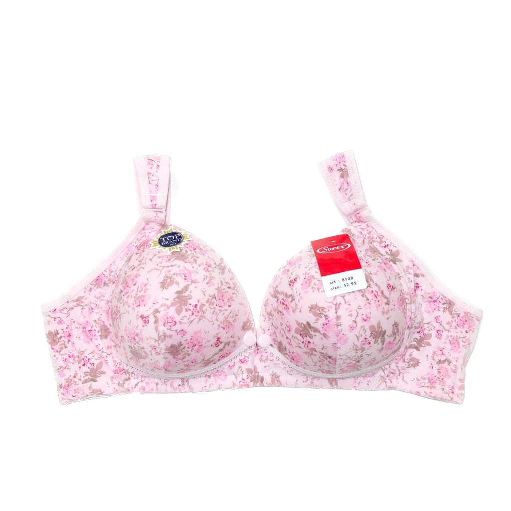 Jual SOREX BH Menyusui 8108 Kait 3 Buka Depan Model Kancing Nursing Bra ...