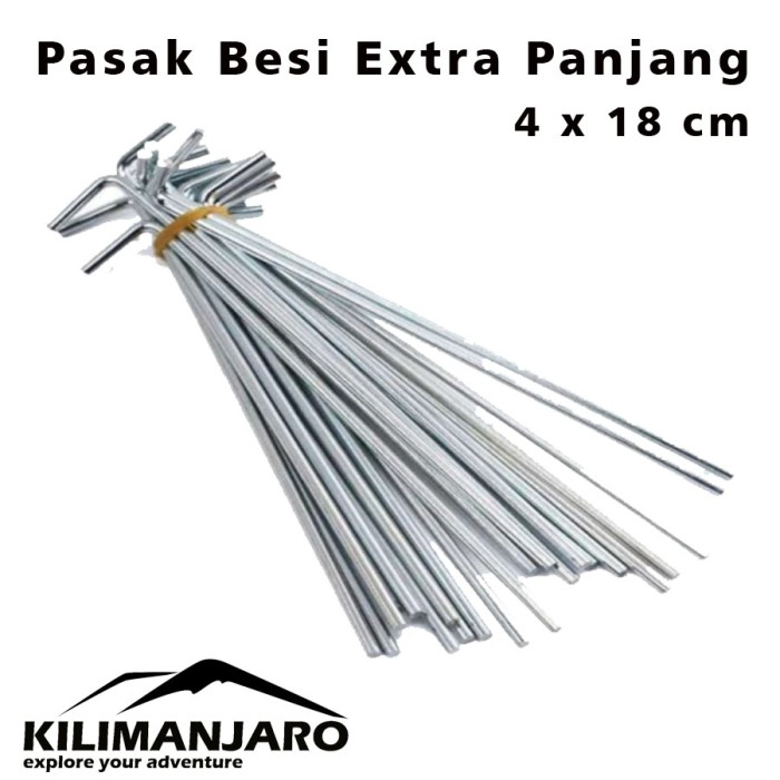Jual Pasak Tenda - Pasak Patok Flysheet Bahan Besi Nikel Extra Panjang ...