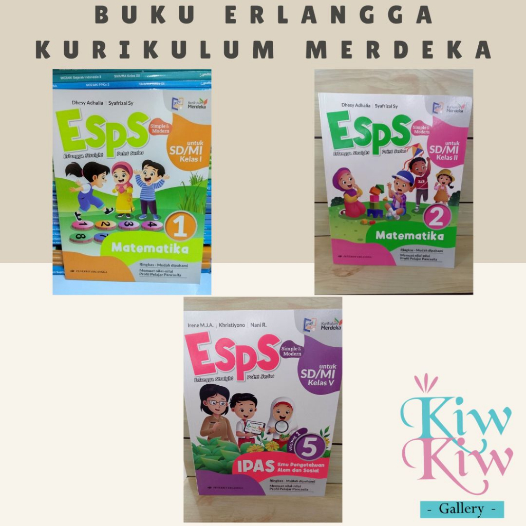 Jual Buku ESPS Matematika Kelas 1, 2, 3, 4, 5, 6 SD/MI Kurikulum Merdeka - Erlangga | Shopee ...