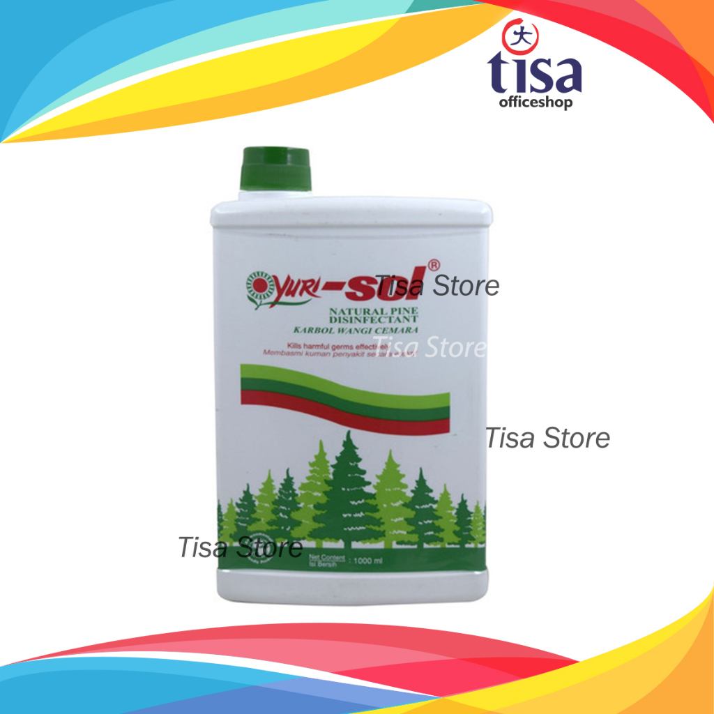 Jual Yuri-Sol Karbol Cemara 1000ml - Botol | Shopee Indonesia