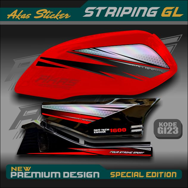 Jual Striping GL Variasi HOLOGRAM murah kode GL23 | Shopee Indonesia