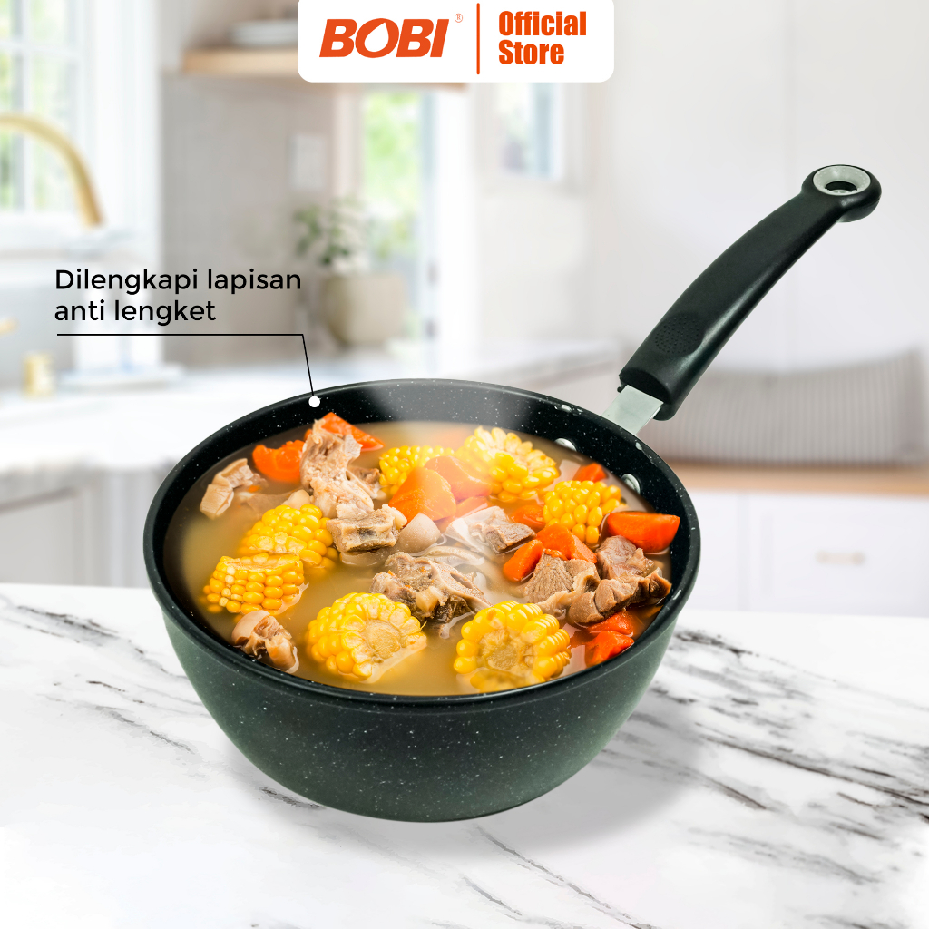 Jual BOBI - Milk Pot atau Panci Susu Rebus 18cm // Panci Anti Lengket ...