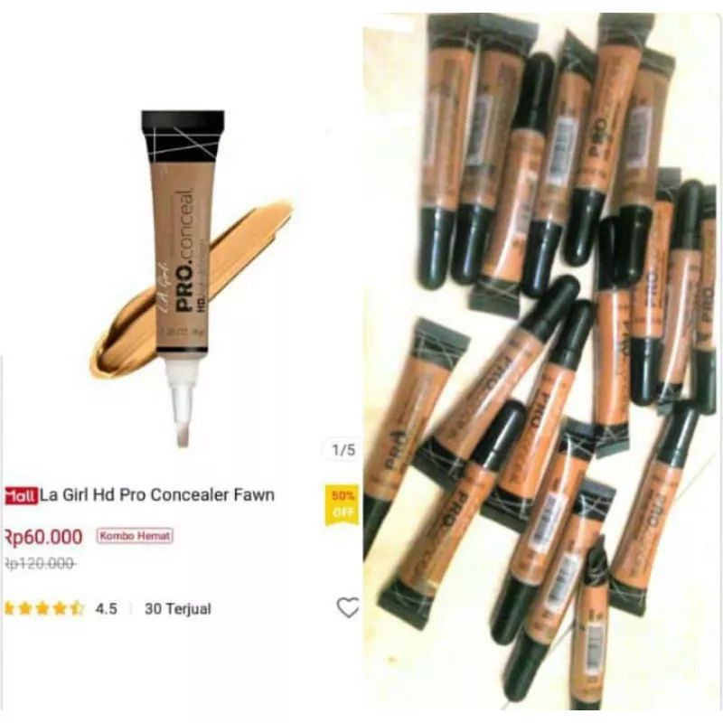 Jual L.A Girl Pro Concealer Hd High Definition Fawn | Shopee Indonesia