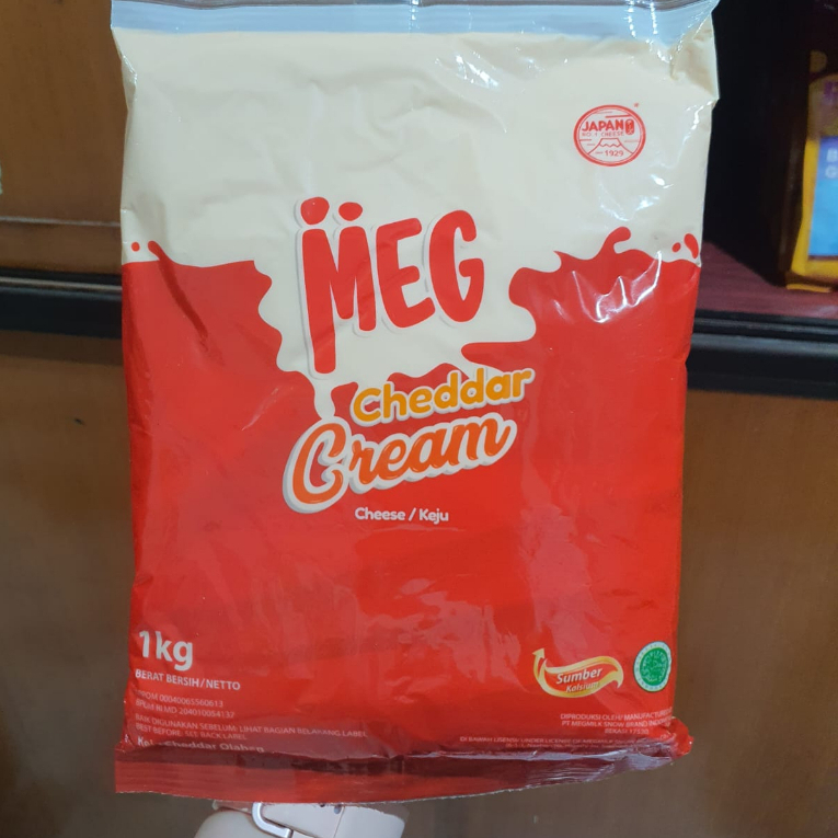Jual meg cheddar cream cheese 1kg | Shopee Indonesia