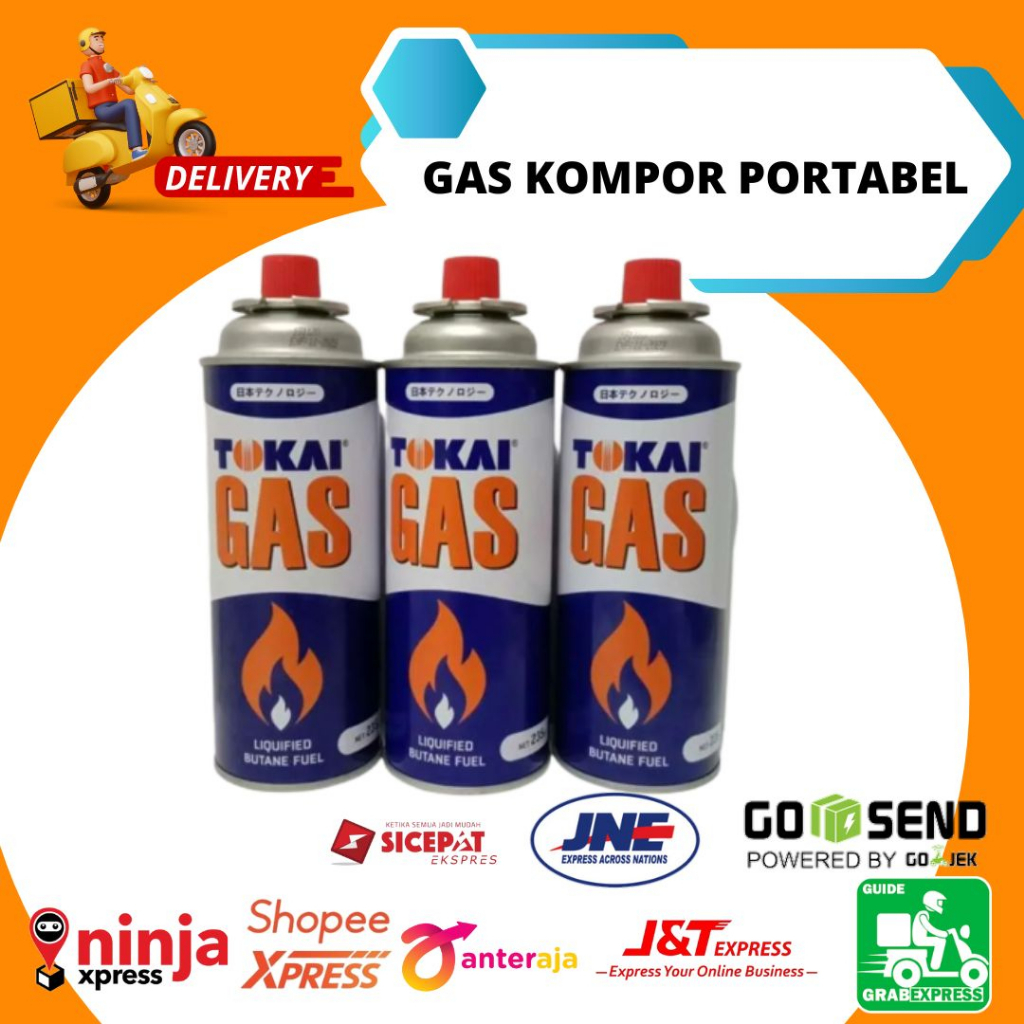 Jual Gas Kaleng Portable Gas Tabung Tokai 235 Gram Shopee Indonesia