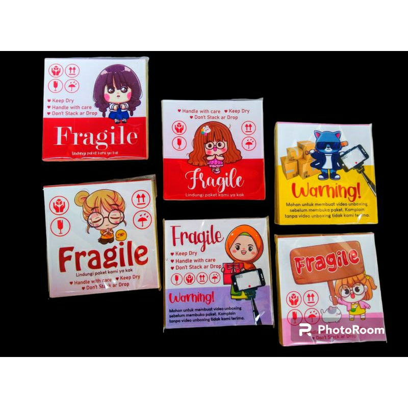 Jual Stiker fragile lucu isi kurleb 25 | Shopee Indonesia