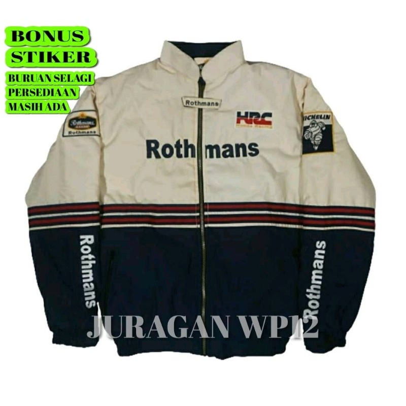 Jual JAKET HRC HONDA ROTHMANS VINTAGE FULL BORDIR | Shopee Indonesia
