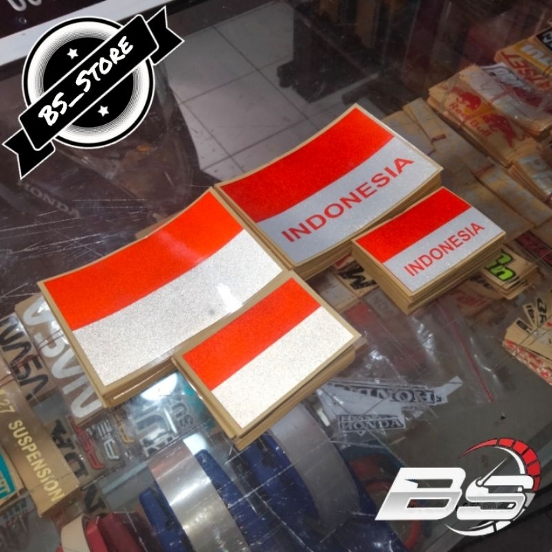 Jual Sticker Merah Putih CUTTING BENDERA INDONESIA PERSEGI | Shopee ...