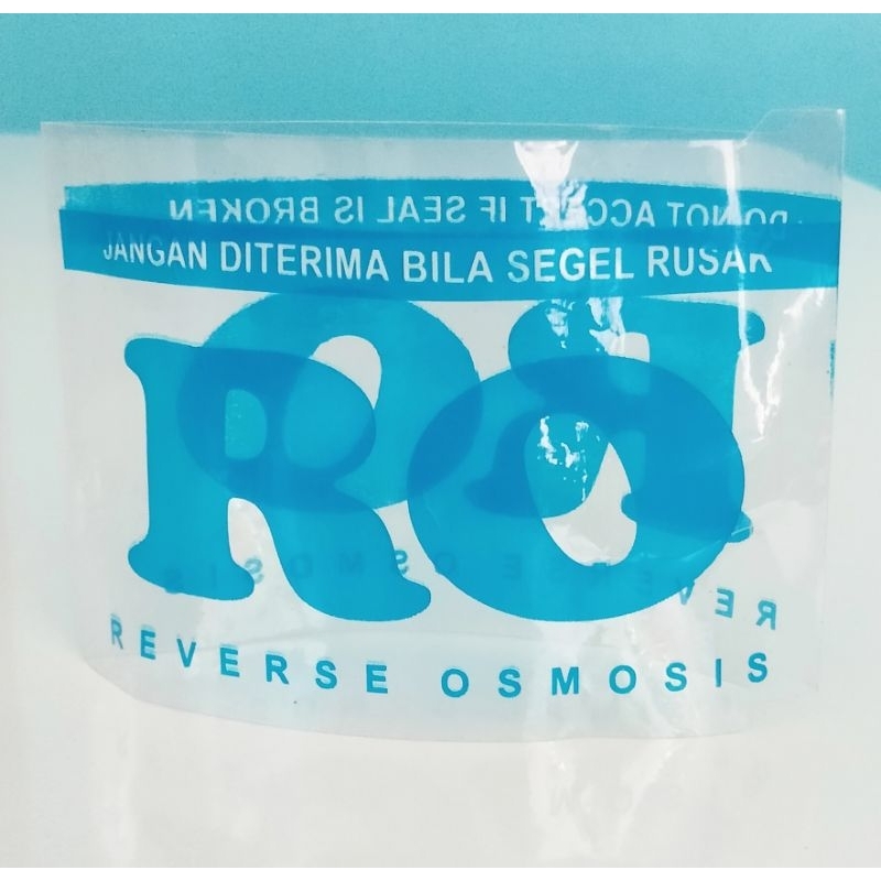 Jual Segel Galon RO Transparan Tulisan Biru (200 Pcs) | Shopee Indonesia