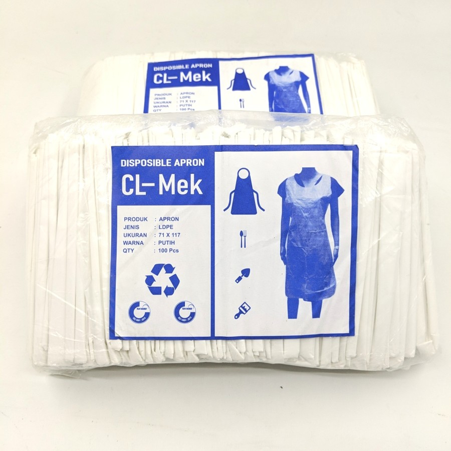 Jual Disposible Apron Plastik / Celemek Plastik LDPE Higienis Isi 100 ...