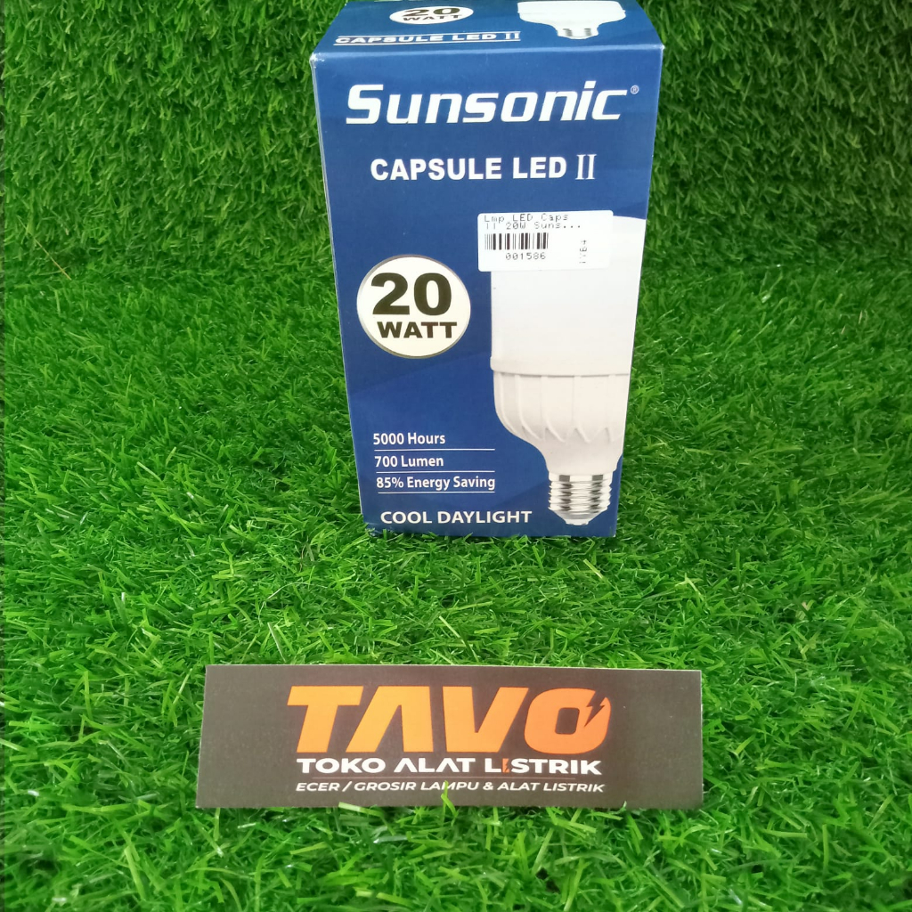 Jual Lampu Bohlam LED Kapsul Capsule Tabung 20W Watt Sunsonic | Shopee Indonesia