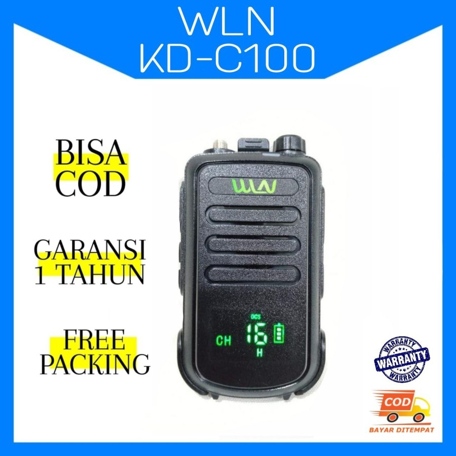 Jual HT Wln KD-C100 single band (UHF) 5watt Garansi 1 Tahun Walkie Talkie | Wlan KD C100 5 Watt ...