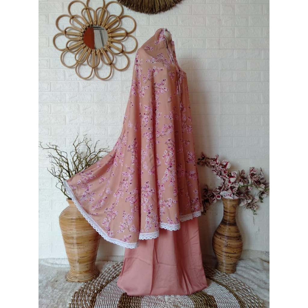 Jual Mukena Rayon Dewasa Jumbo Motif Mekar (Printing) Mukena Murah Adem ...