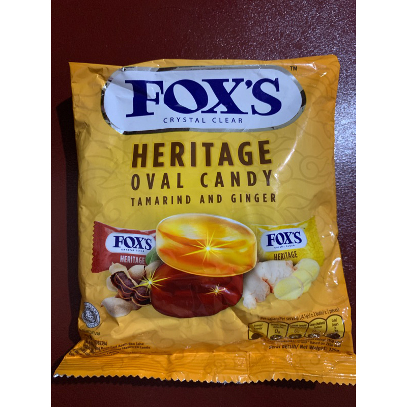 Jual FOX'S HERITAGE OVAL CANDY TAMARIND & GINGER 125 GR | Shopee Indonesia