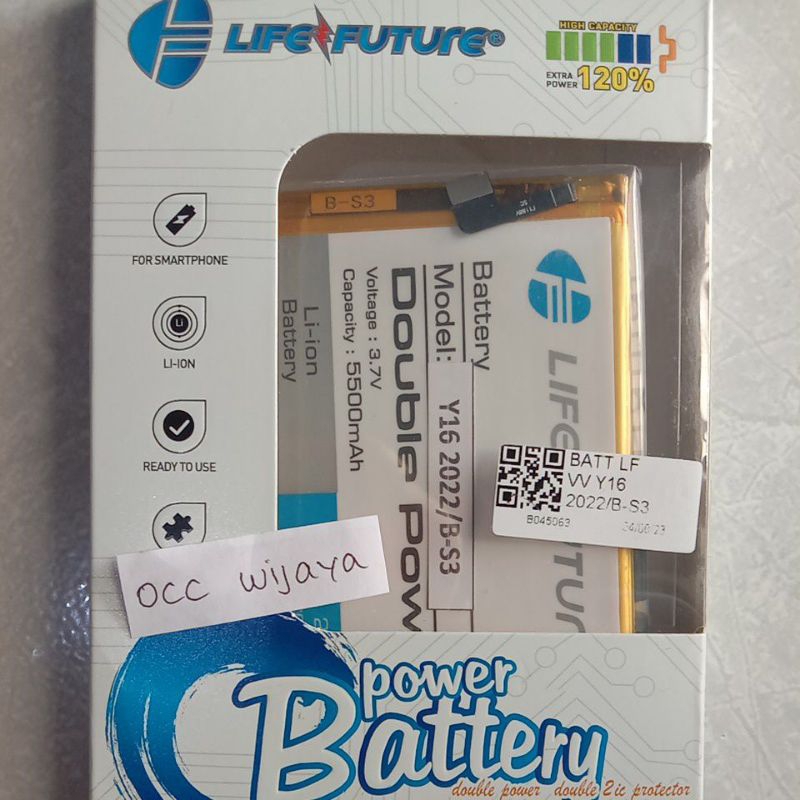 Jual baterai life future Vivo Y16 2022/B-S3 | Shopee Indonesia
