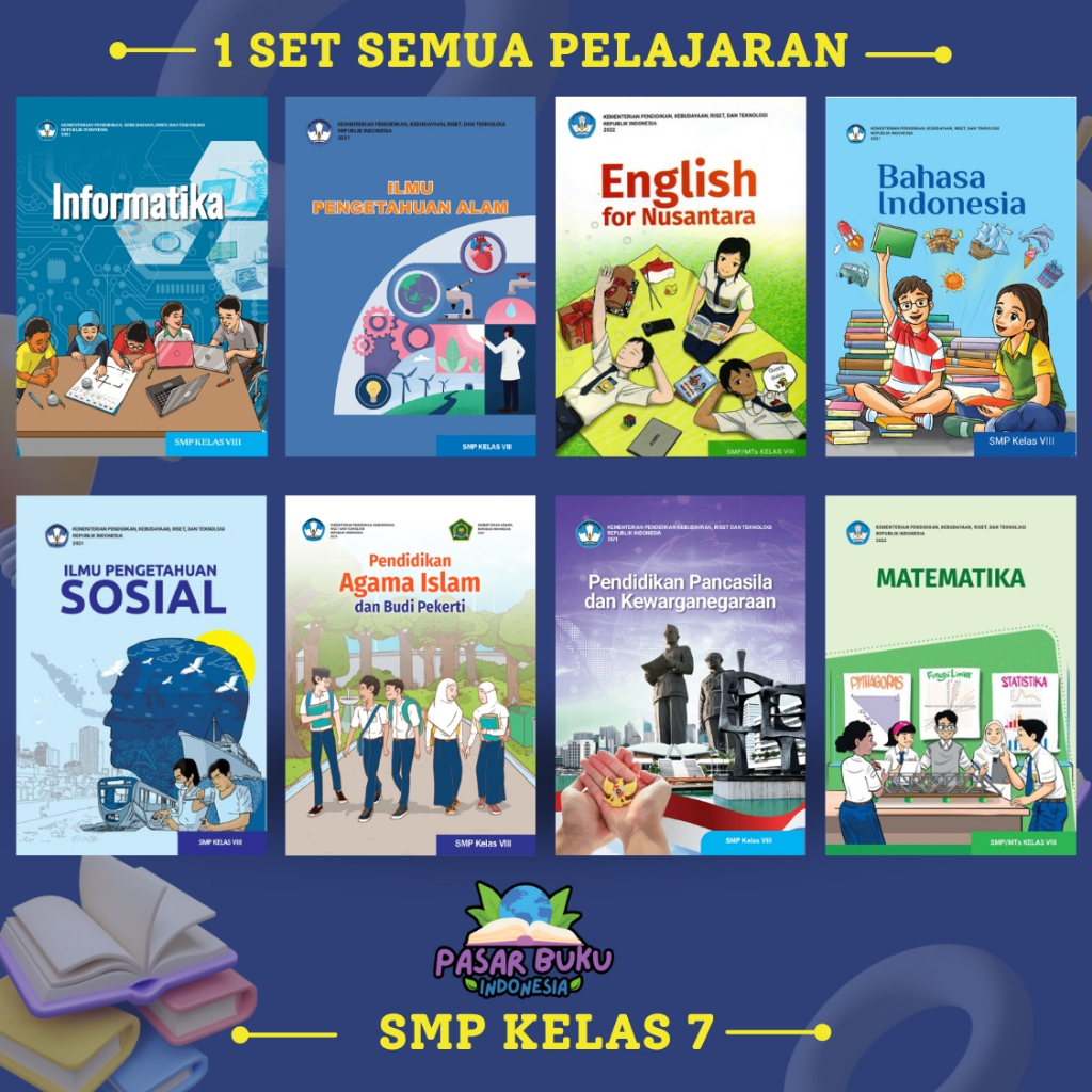 Jual (1 Set Semua Pelajaran) Buku Pelajaran SMP Kelas 8 - Kurikulum Merdeka 2022 Terbaru ...