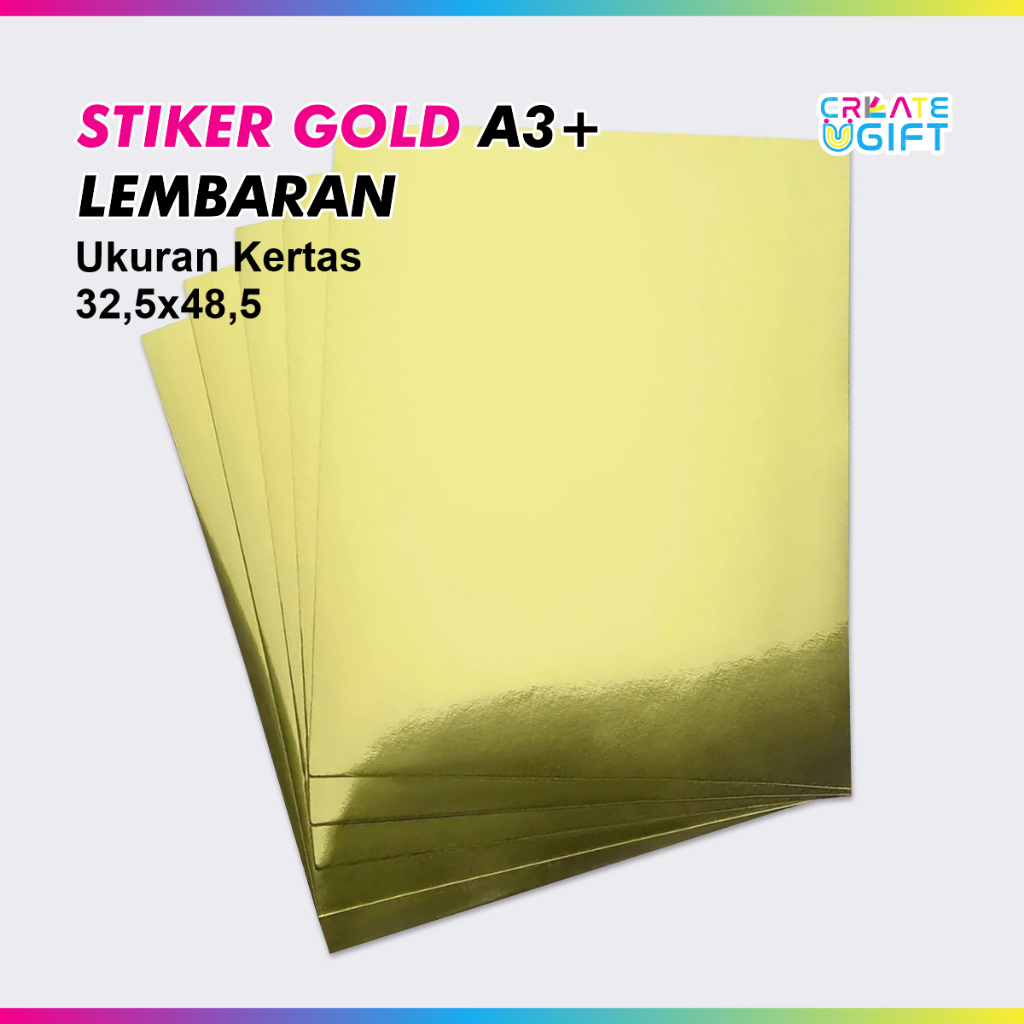 Jual STIKER GOLD A3+ LEMBARAN | Shopee Indonesia