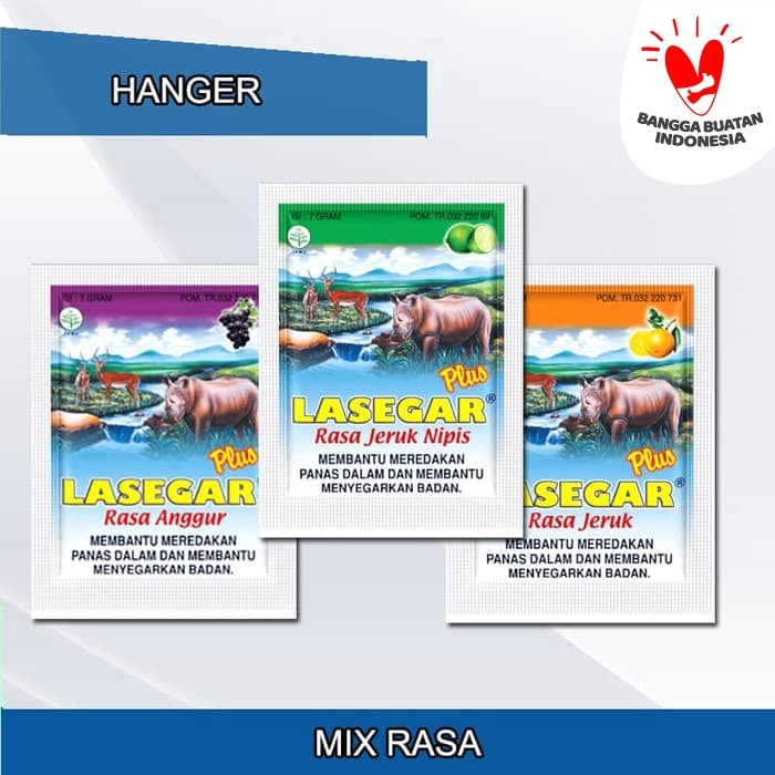 Jual LASEGAR PLUS SACHET (HANGER)/ Lasegar Sachet Mix Rasa/ Minuman ...