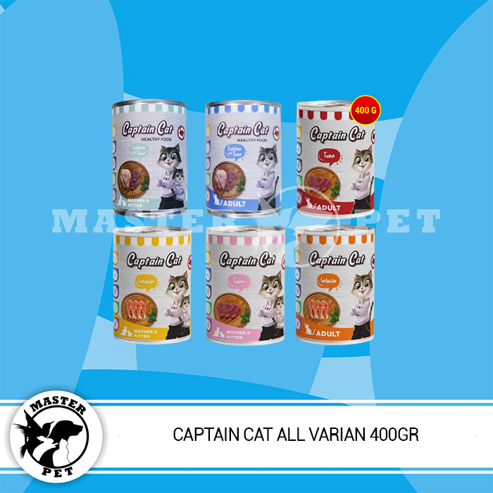 Jual Makanan Basah Kucing Kaleng Can Captain Wet Food 400 Gram | Shopee ...