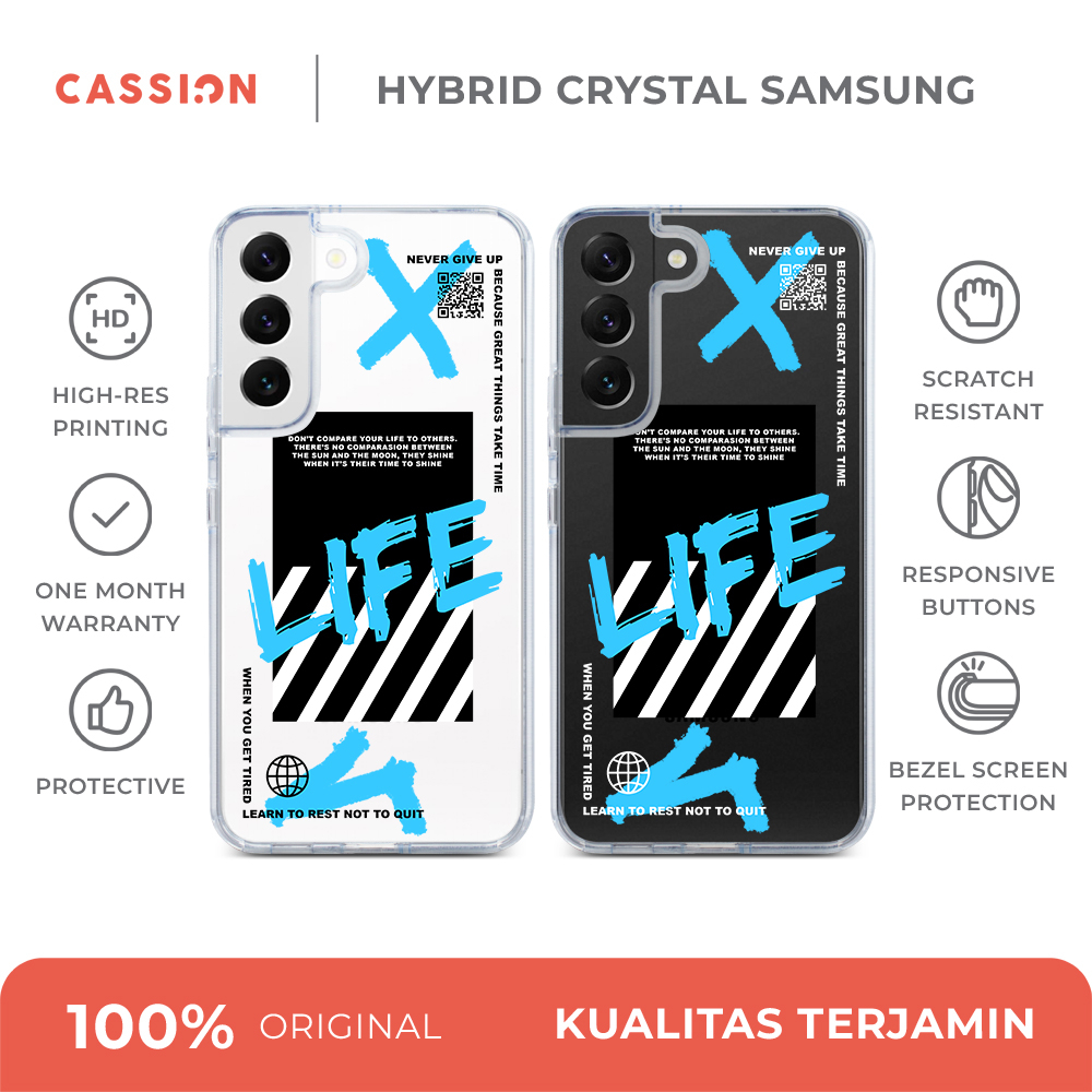 Jual Case Samsung S24 S23 S22 Ultra Plus FE Cassion Hybrid Crystal Meaning of Life | Shopee ...