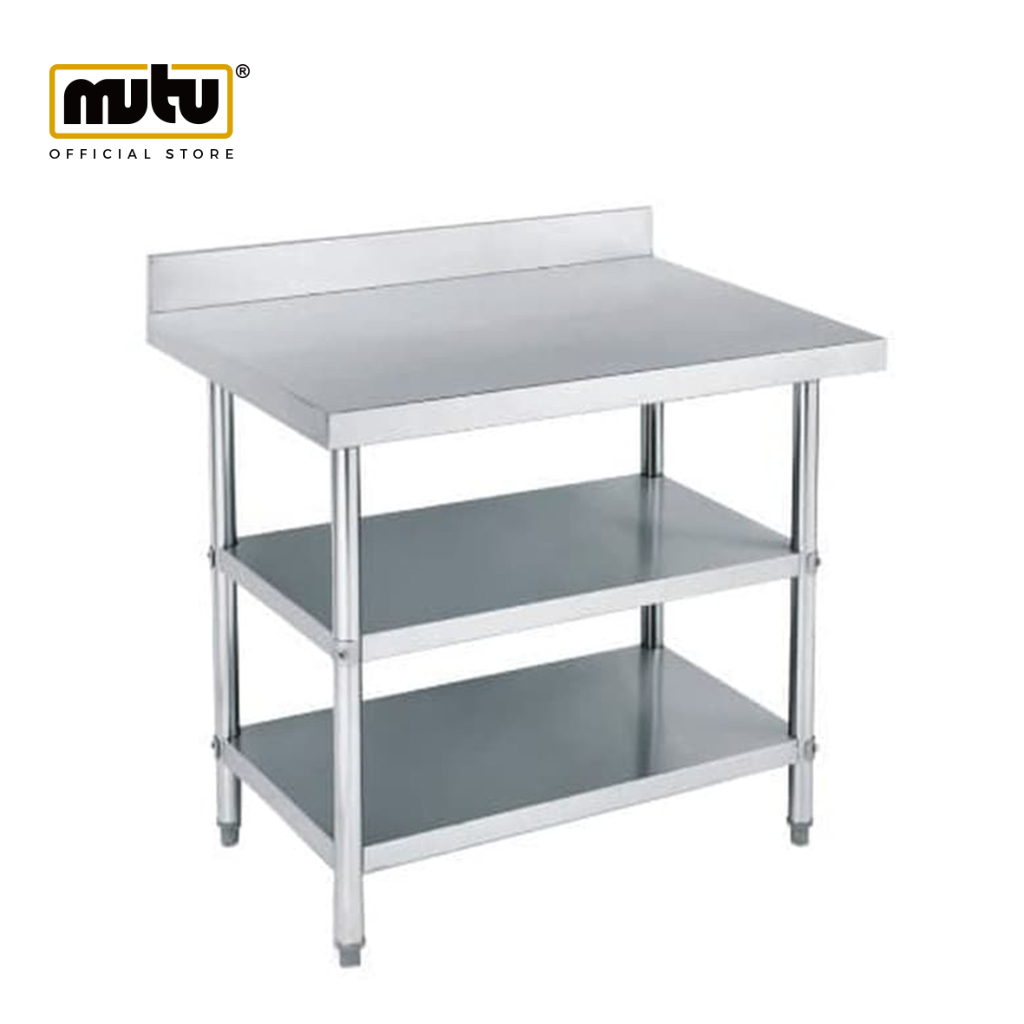 Jual MUTU Meja Dapur Stainless Work Table Kitchen Restoran 3 Susun ...