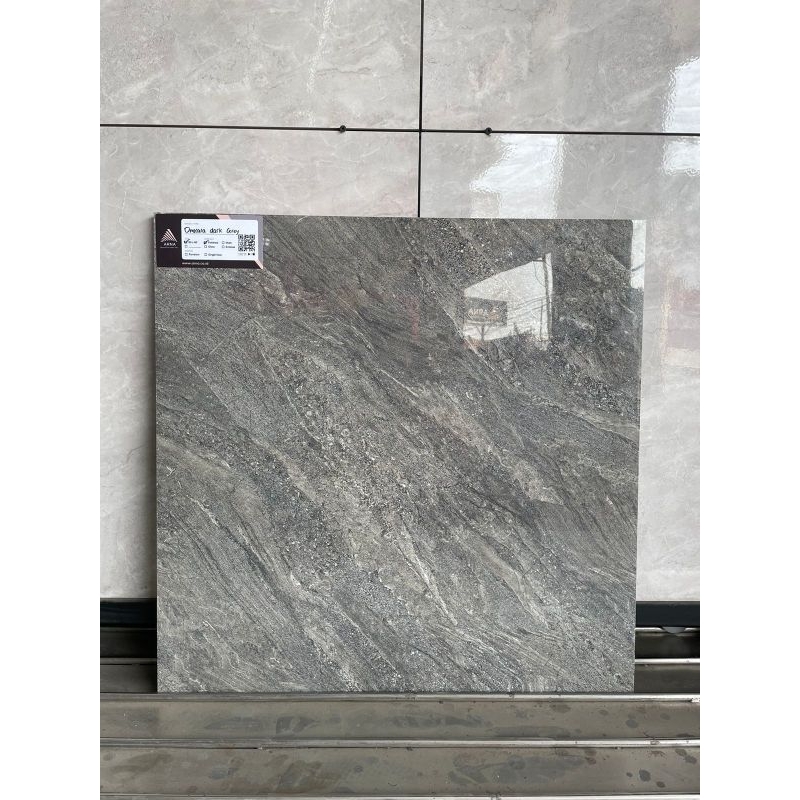 Jual Granite lantai 60x60 Omkara dark grey / Arna / Glazed polish | Shopee Indonesia
